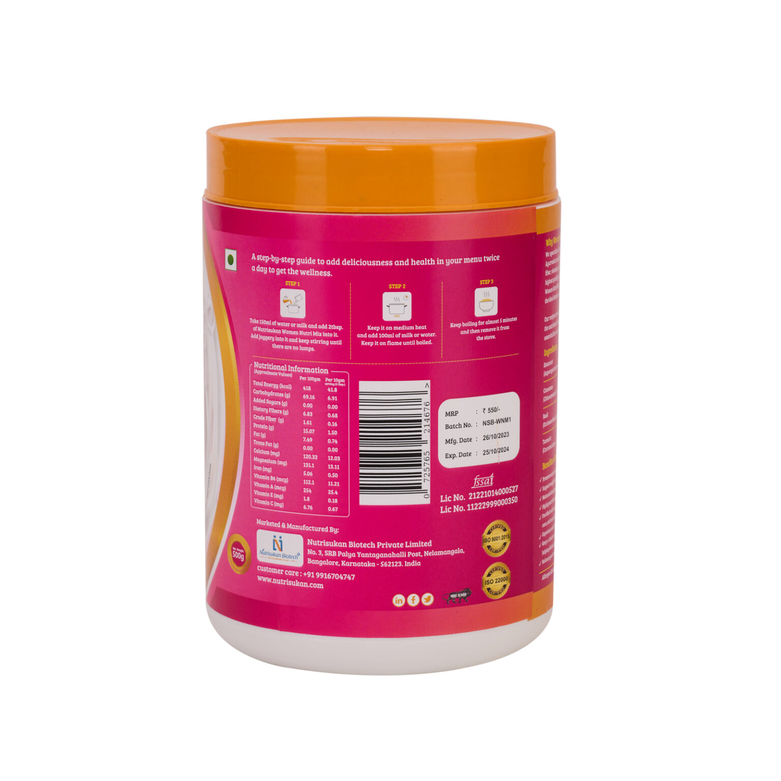 Nutrisukan Women Nutri Mix - Packed Nutrition for Superior Women's Health